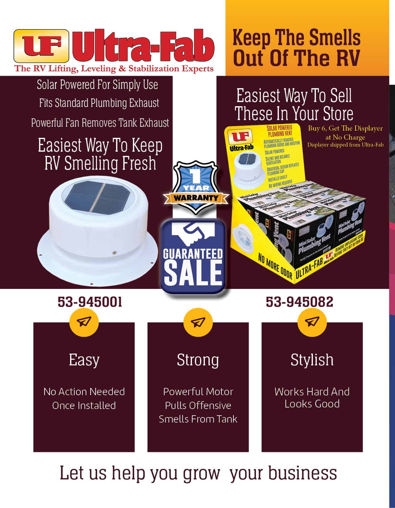 53-945001 . Solar Powered Plumbing Vent Fan . Training Video - Ultra ...